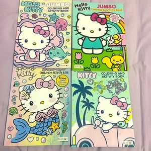 Hello Kitty | Art | Hello Kitty Coloring Book Bundle Nwt Set Of 4 ...